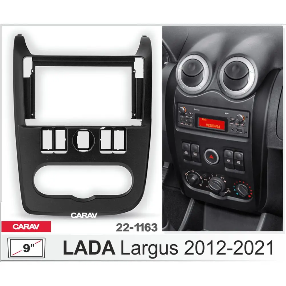 Adapter frame 9 "Android for Lada Largus 2012 2021 carav 22 1163 22 1163| | - AliExpress