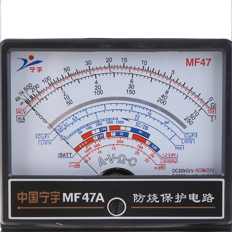 Portable Mechanical Pointer Type Multimeter Measurement AC for DC ...