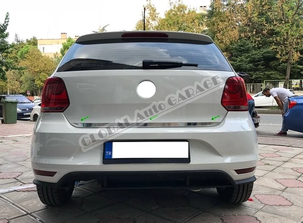 For-Volkswagen-Polo-2009-2021-Chrome-Tailgate-Trunk-Trim-Bottom-Lath ...