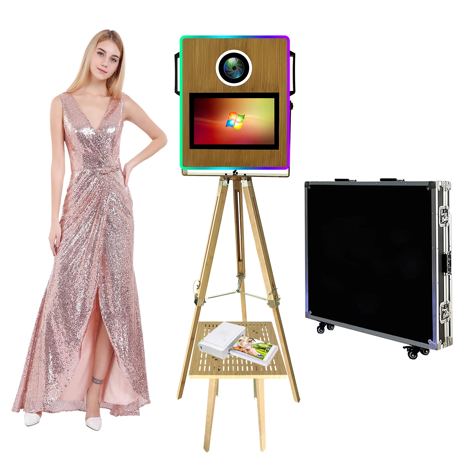 Portable-Camera-Photo-Booth-with-15-6-inch-Touch-Screen-Selfie ...
