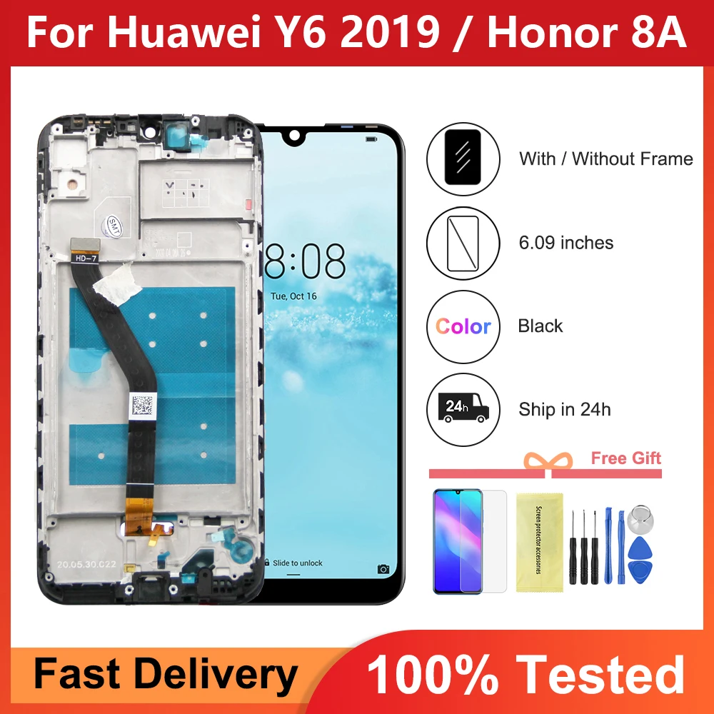 Huawei Y6s Display Huawei Y6 2019 LCD Screen Replacement - Complete ...