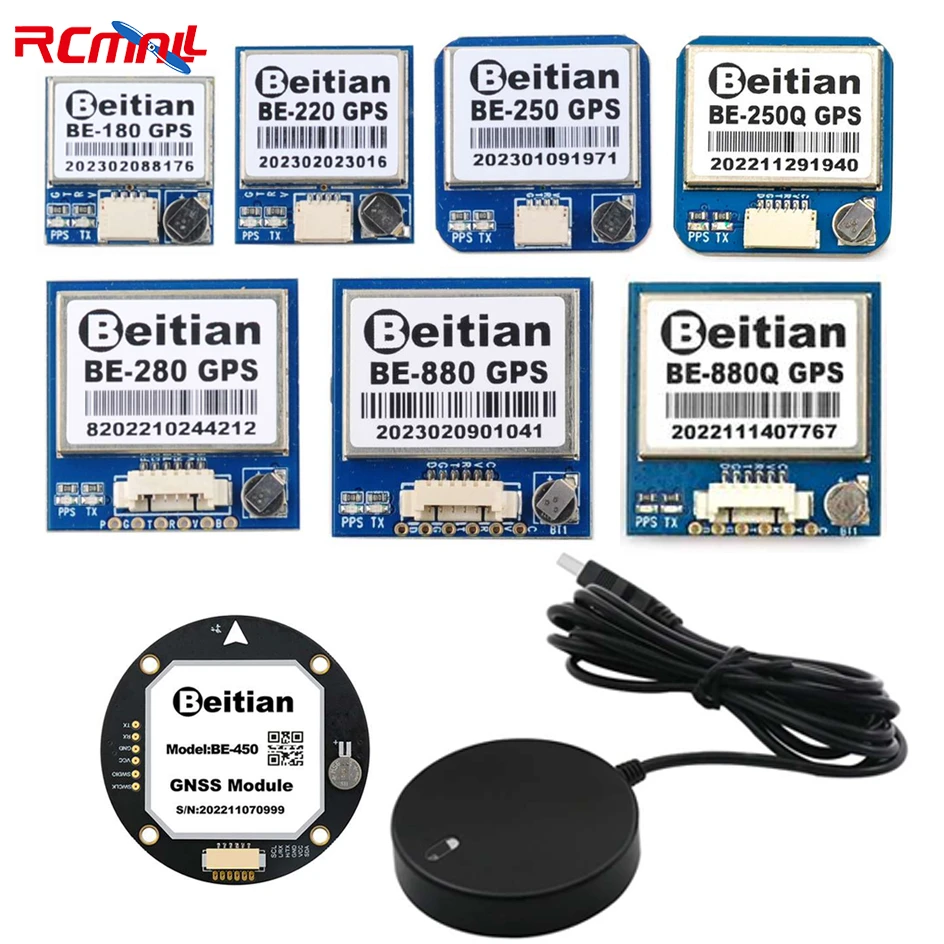 Beitian GPS Module BE 180 BE 220 BE 250 BE 280 BE 450 with Antenna ...