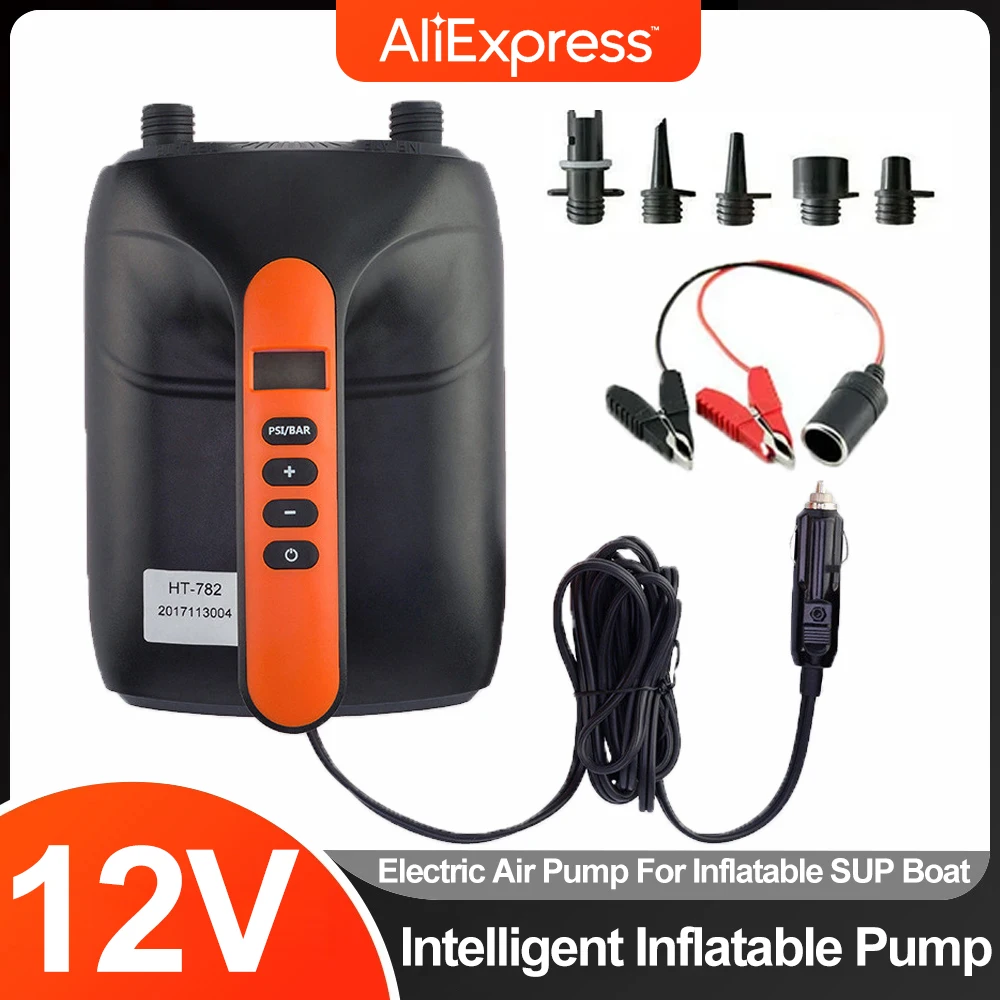 Electric-Air-Pump-For-Inflatable-SUP-Boat-12V-16-20-PSI-Intelligent ...