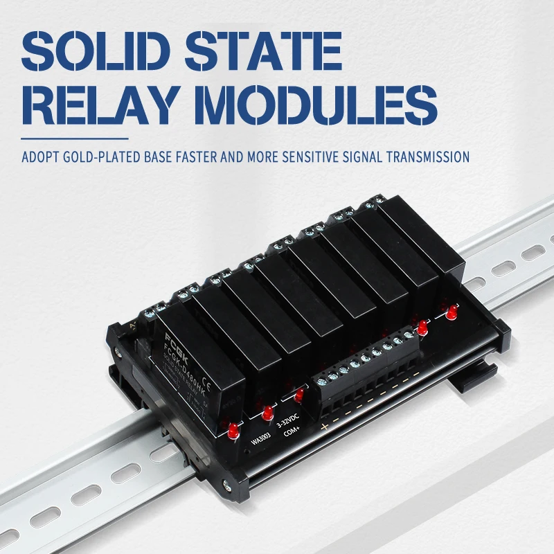 FCGK 1 2 4 6 8 Channel solid state relay Module PNP OR NPN Board 5V 12V ...