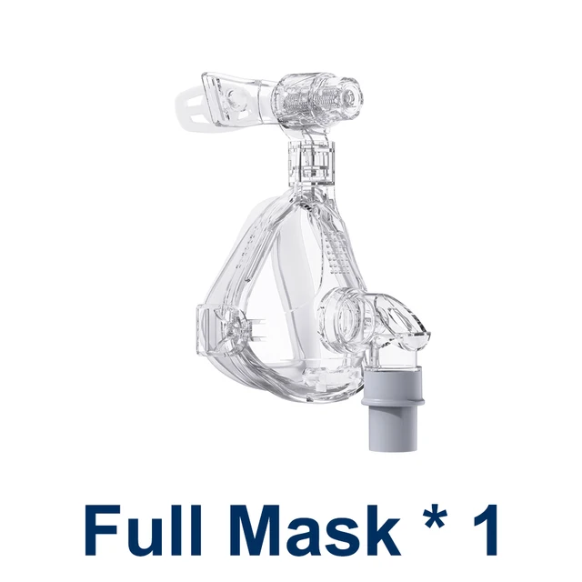 RESOXY CPAP Full Face Mask Auto BiPAP CPAP Mouth Mask Medical Silicon ...
