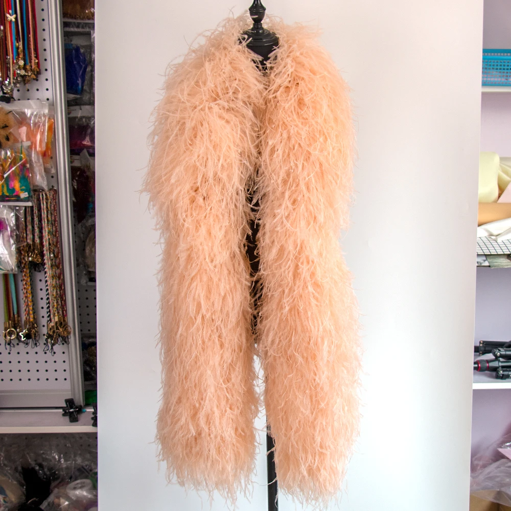 Customized-Noble-Fluffy-Feather-Boa-30-20-10-6-2-Ply-Natural-Ostrich ...
