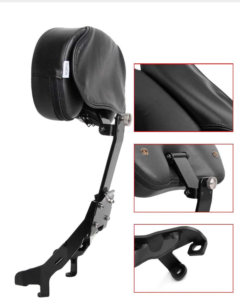 Indian Motorcycle Adjustable Studded Driver Backrest Mount For Indian ...