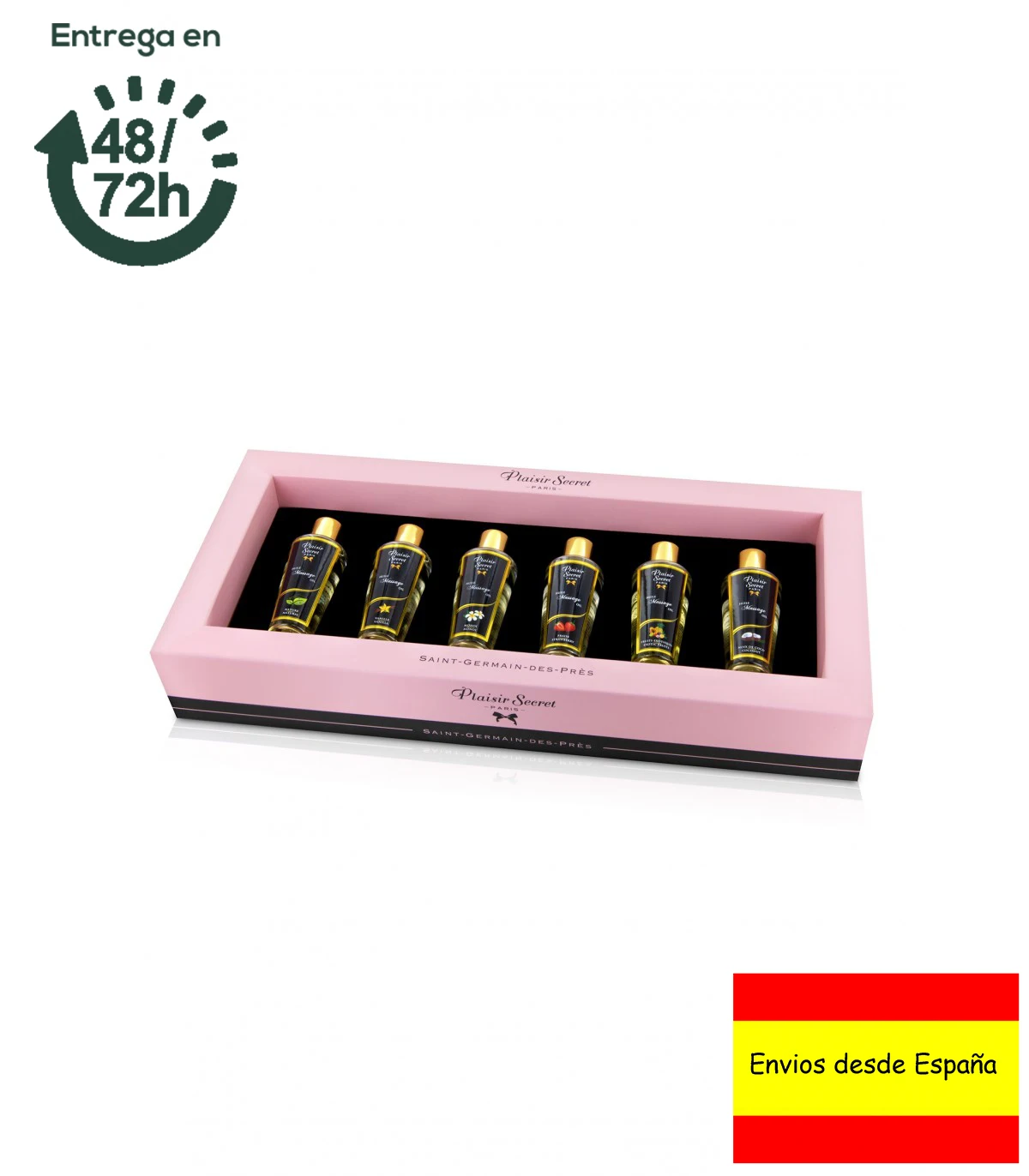 SET PACK 6 oils massage stimulating 30 ML COFFRET PLAISIR SECRET adult sex toys