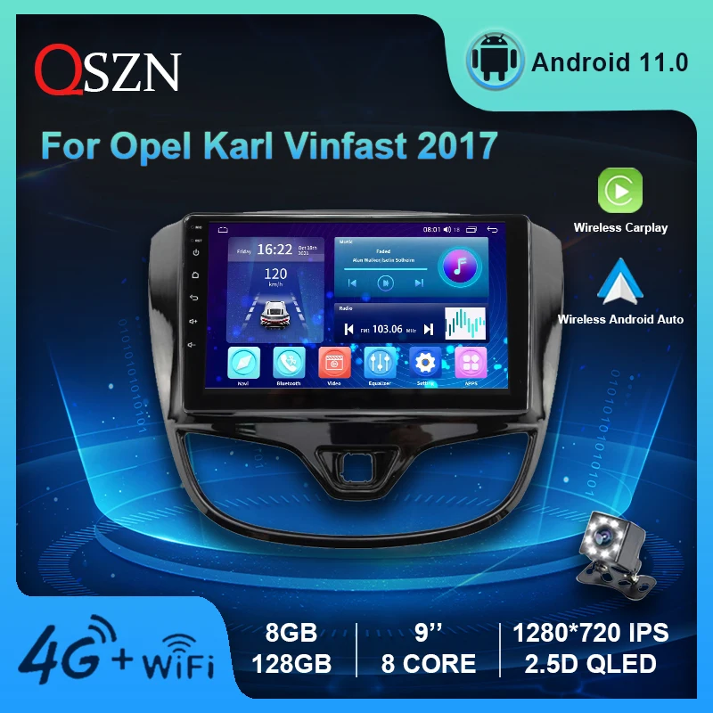 9-DSP-Android-11-Car-Radio-For-OPEL-KARL-VinFast-Fadil-2017-2020-Video ...