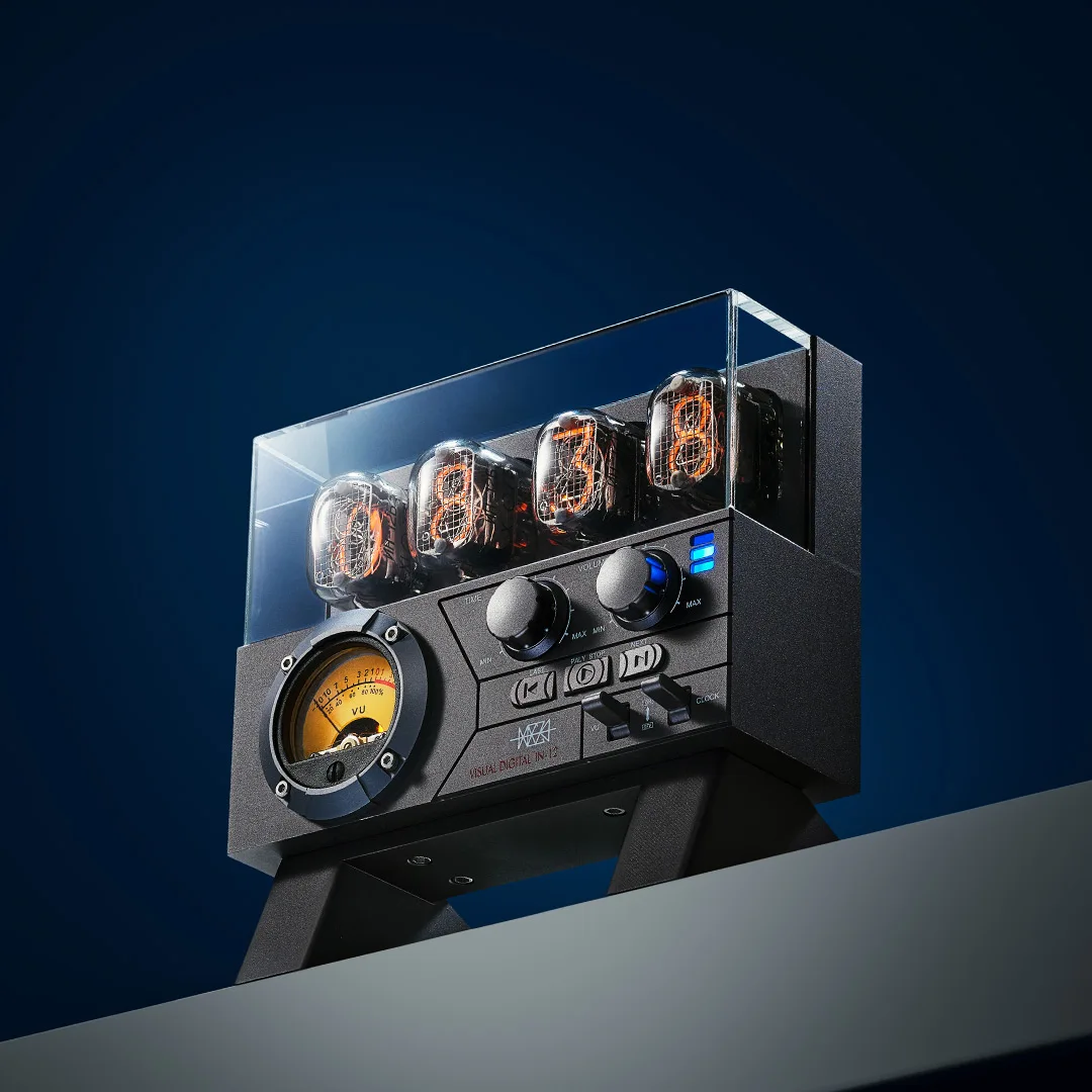 Blackmix-Hour-of-Glory-NIXIE-CLOCK-Glow-Clock-Speaker-Small-Cube-Sugar ...