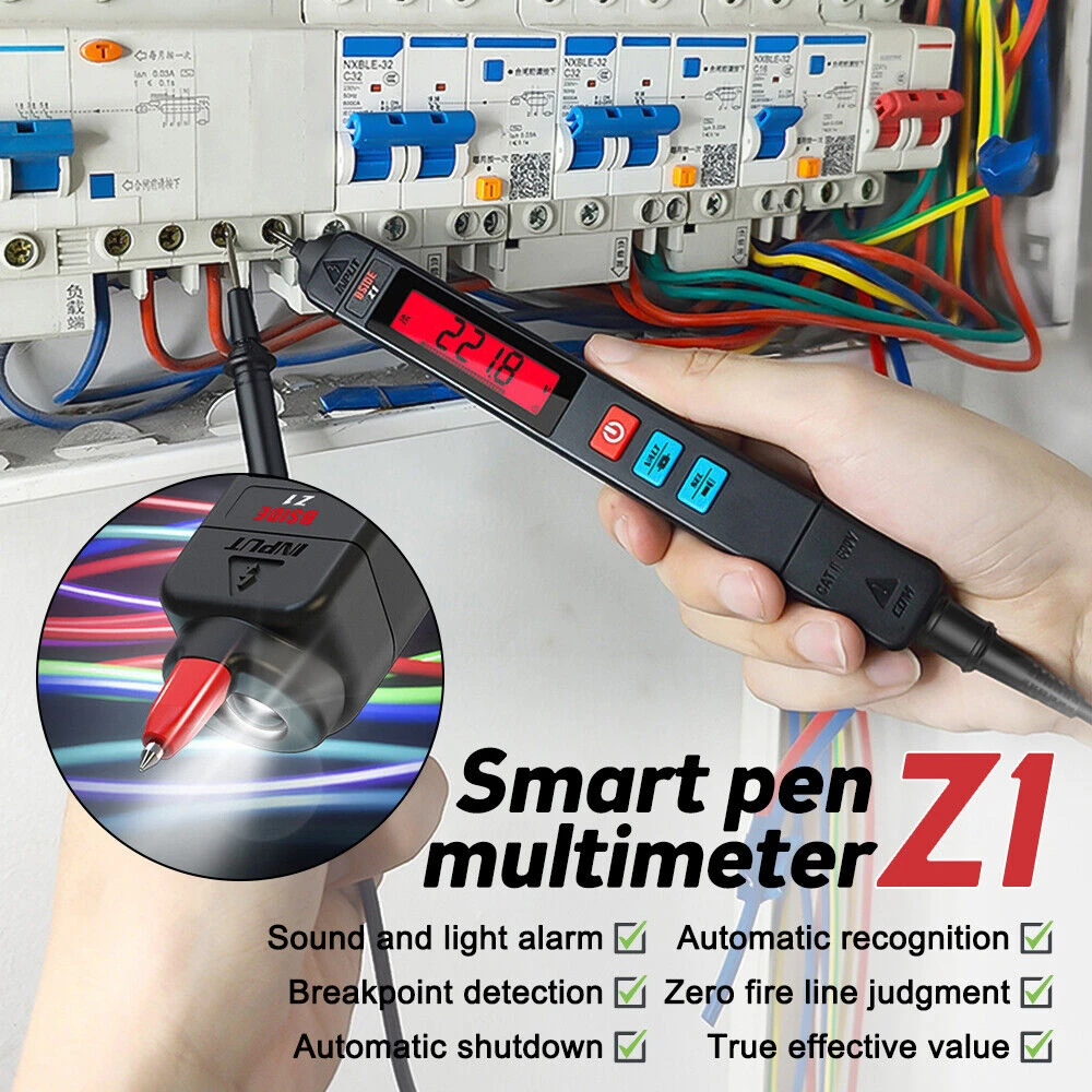 BSIDE Z1/Z5 Digital Multimeter Tester Pen Universal Meter Voltmeter ...