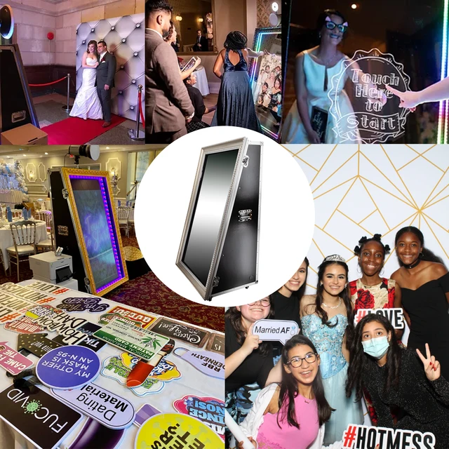 Magic Mirror Booth 65 Inch Photobooth Shell 55 Inch Touch Screen Mirror ...