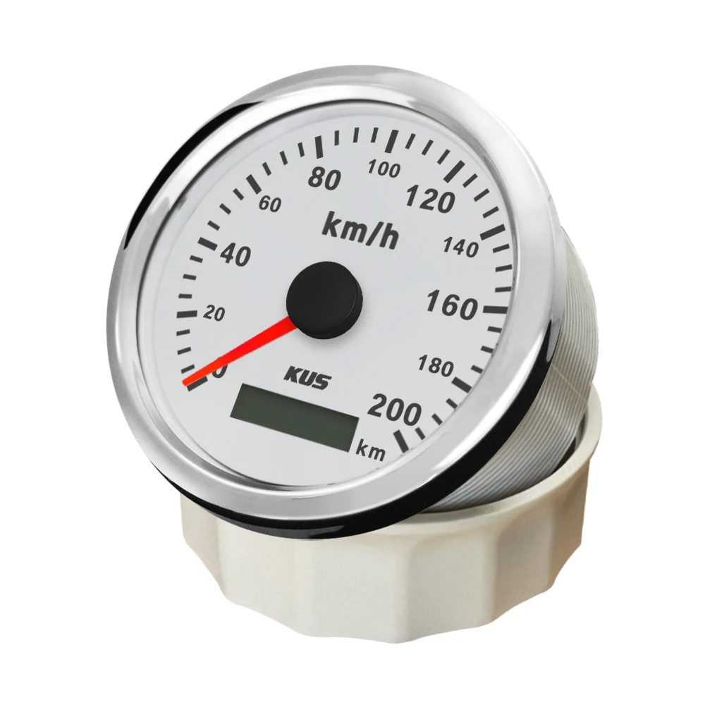 KUS-Universal-85mm-Speedometer-Gauge-0-120KM-H-0-200kmh-Pulse-Signal ...