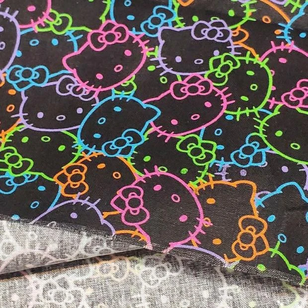 Neon Hello Kitty Background