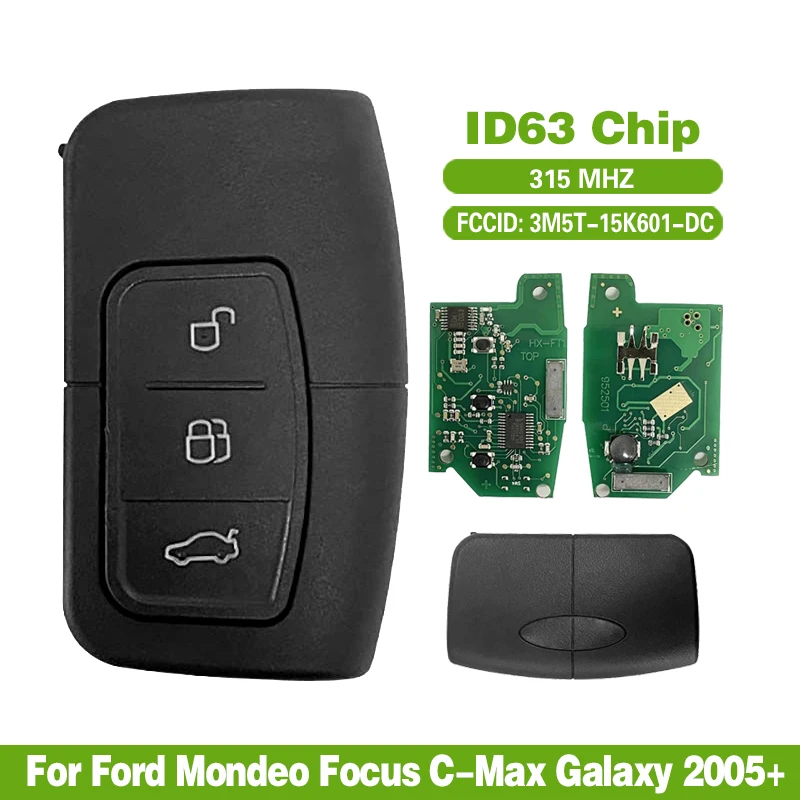 Smart-Key-For-Ford-Mondeo-Focus-C-Max-Galaxy-2005-Keyless-Remote-Fob ...