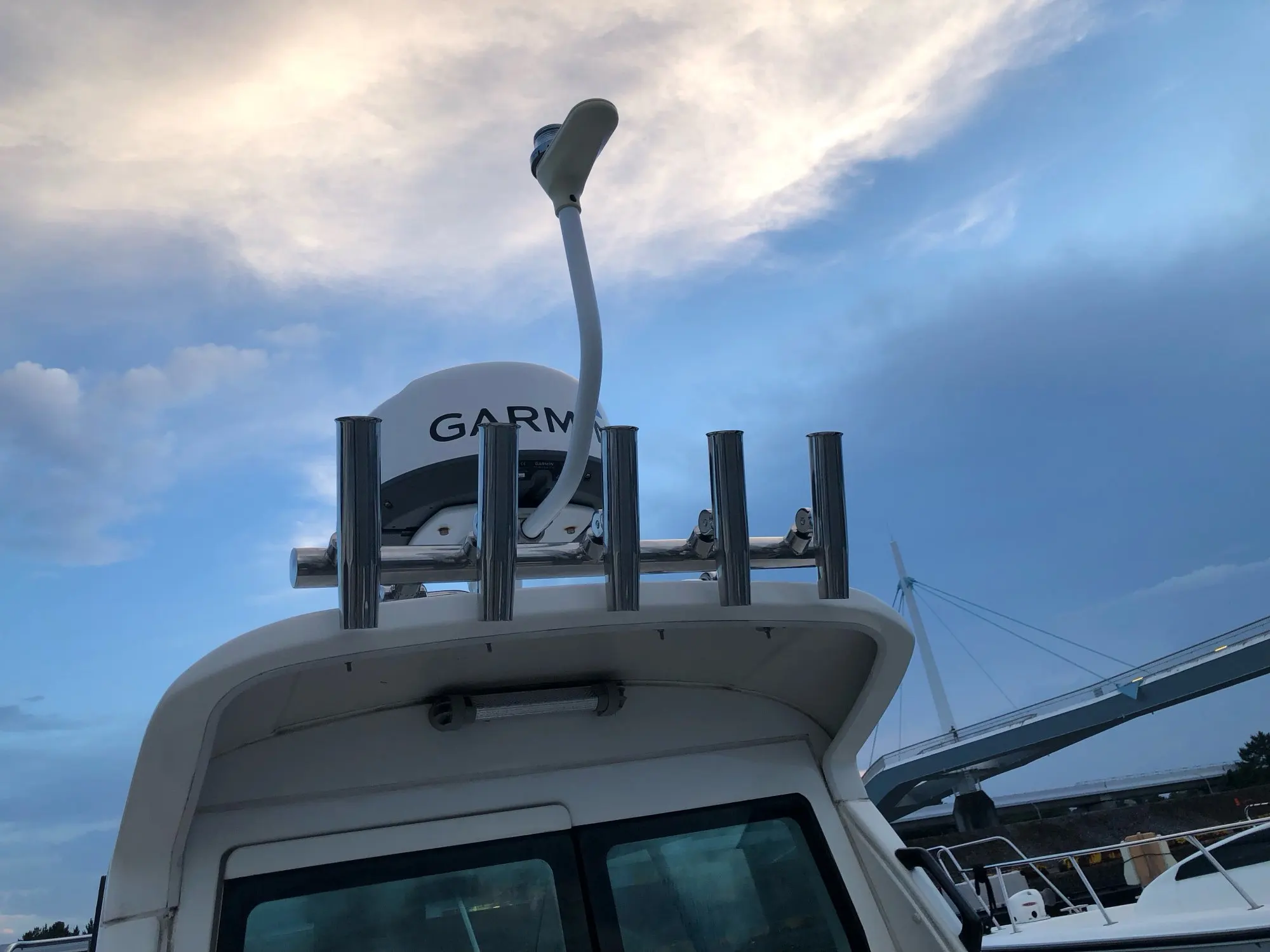 Stainless Steel 5-Tube Fishing Rocket Launcher Rod Holder