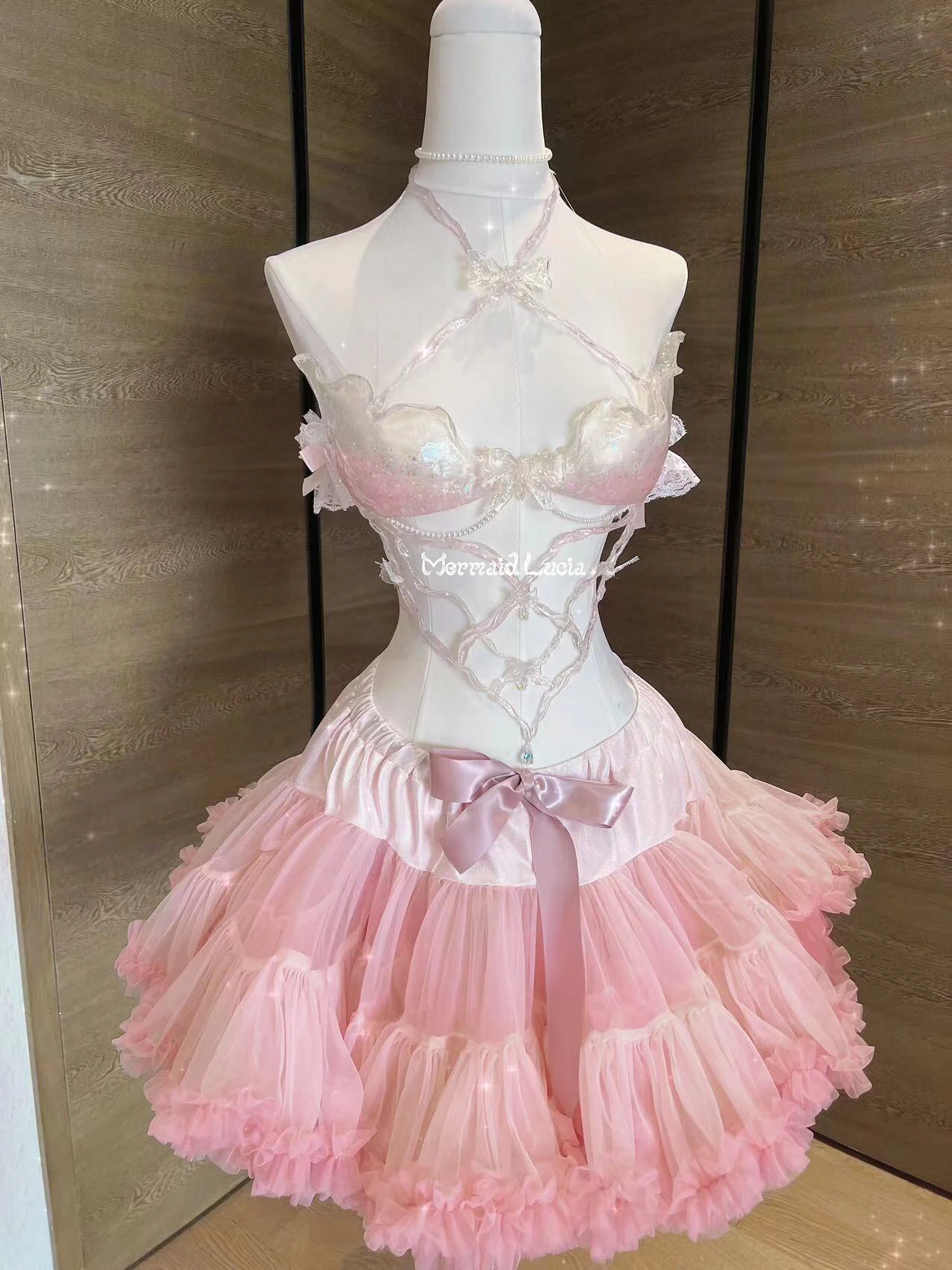 Sweetheart-Ballet-Crystal-Girl-resina-sirena-cors-sujetador-Top-Cosplay ...
