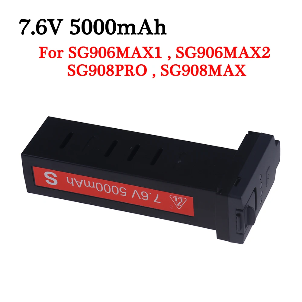 7.6V 5000mAh Li-Po Battery For SG906 MAX1 MAX2 Beast 3E SG908 Pro MAX 3 ...