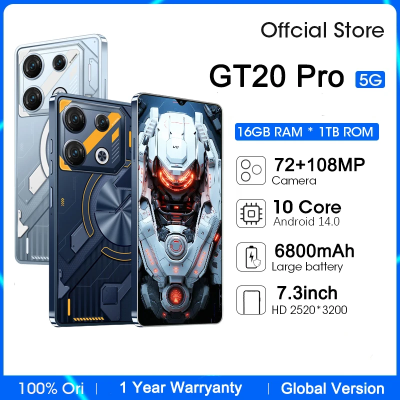 New-Global-version-Cellphone-GT20-Pro-7-3inch-16GB-1TB-Smartphone-72 ...