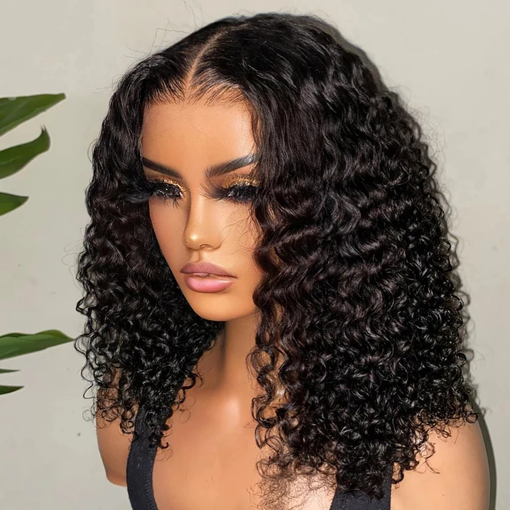 Water-Wave-Bob-Lace-Wig-para-mulheres-peruca-de-cabelo-humano-sem-cola ...