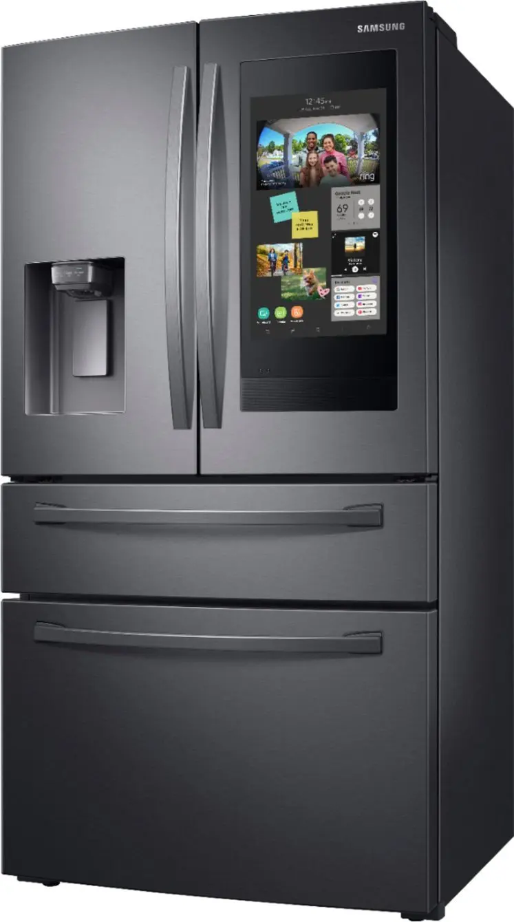 Refrigerador-de-acero-inoxidable-con-pantalla-t-ctil-refrigerador ...