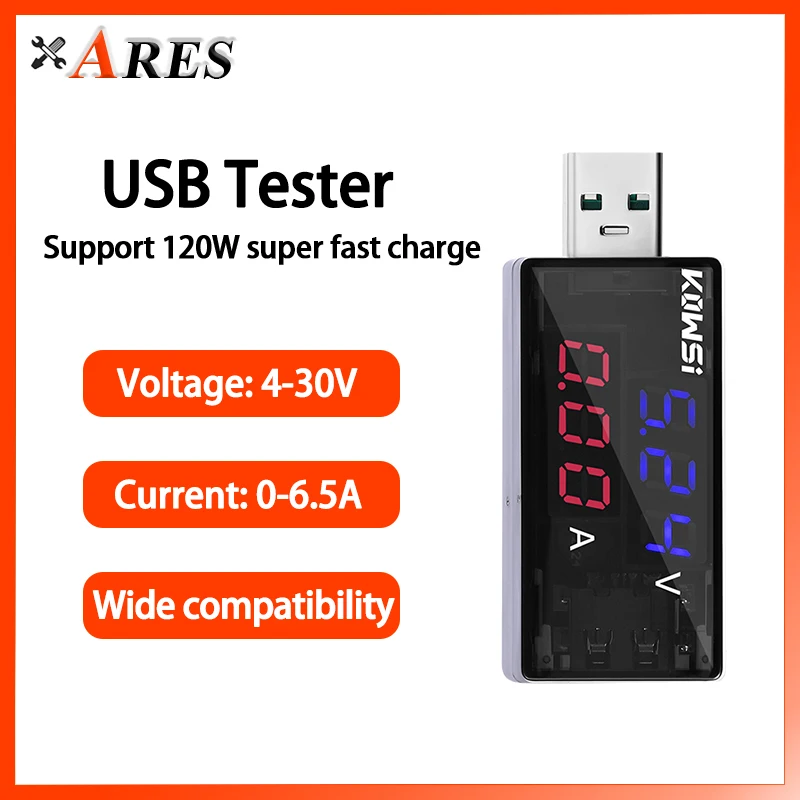 USB-Tester-Current-Voltage-Meter-Battery-Capacity-Charging-Speed ...