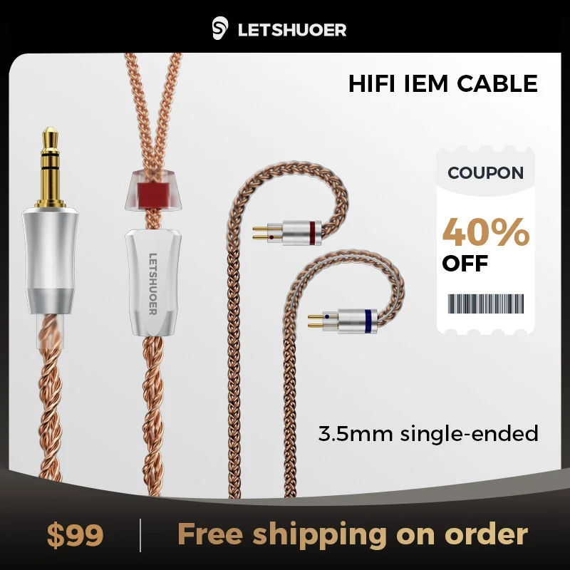 LETSHUOER-Nebula-6-Cores-6N-Monocrystalline-Copper-IEM-cable-HiFi-Audio ...