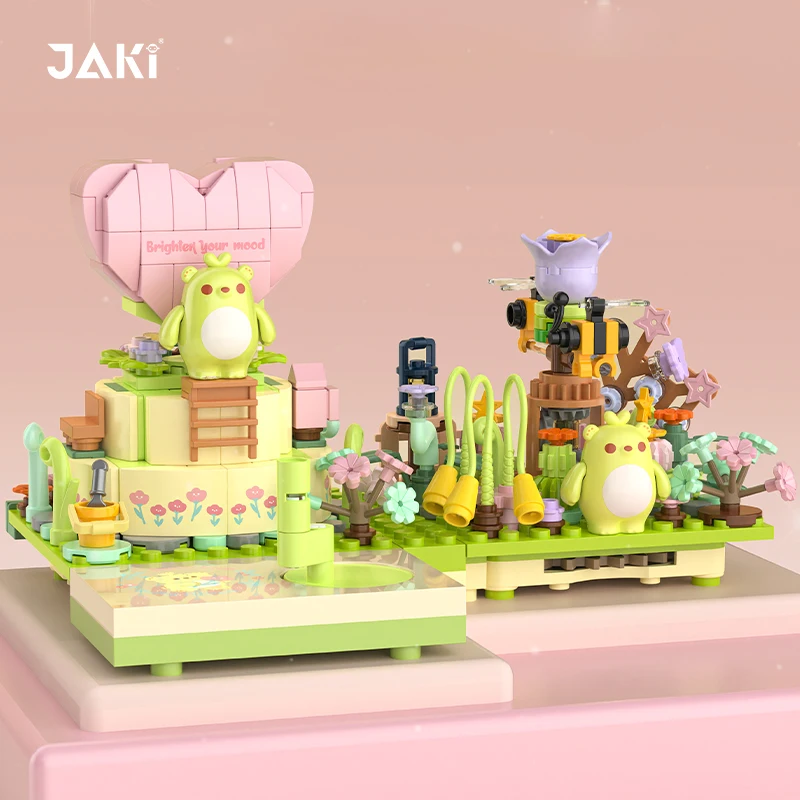 City-JAKI-Germination-Bear-Hand-Shaking-Series-Building-Blocks-Secret ...