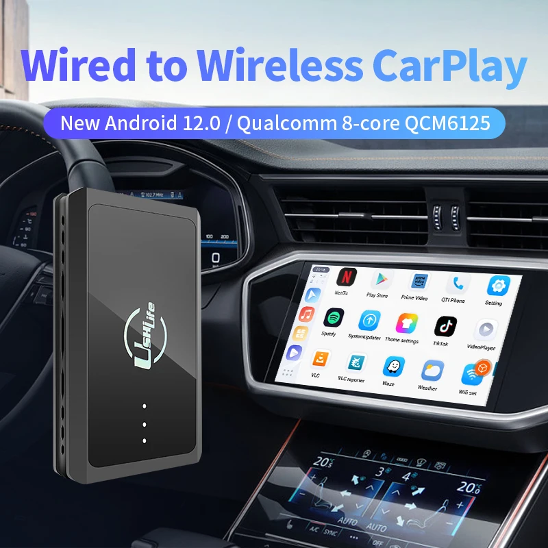 Adaptador-autom-tico-de-Carplay-Android-con-cable-a-inal-mbrico-pantalla-modificada-de-Android ...
