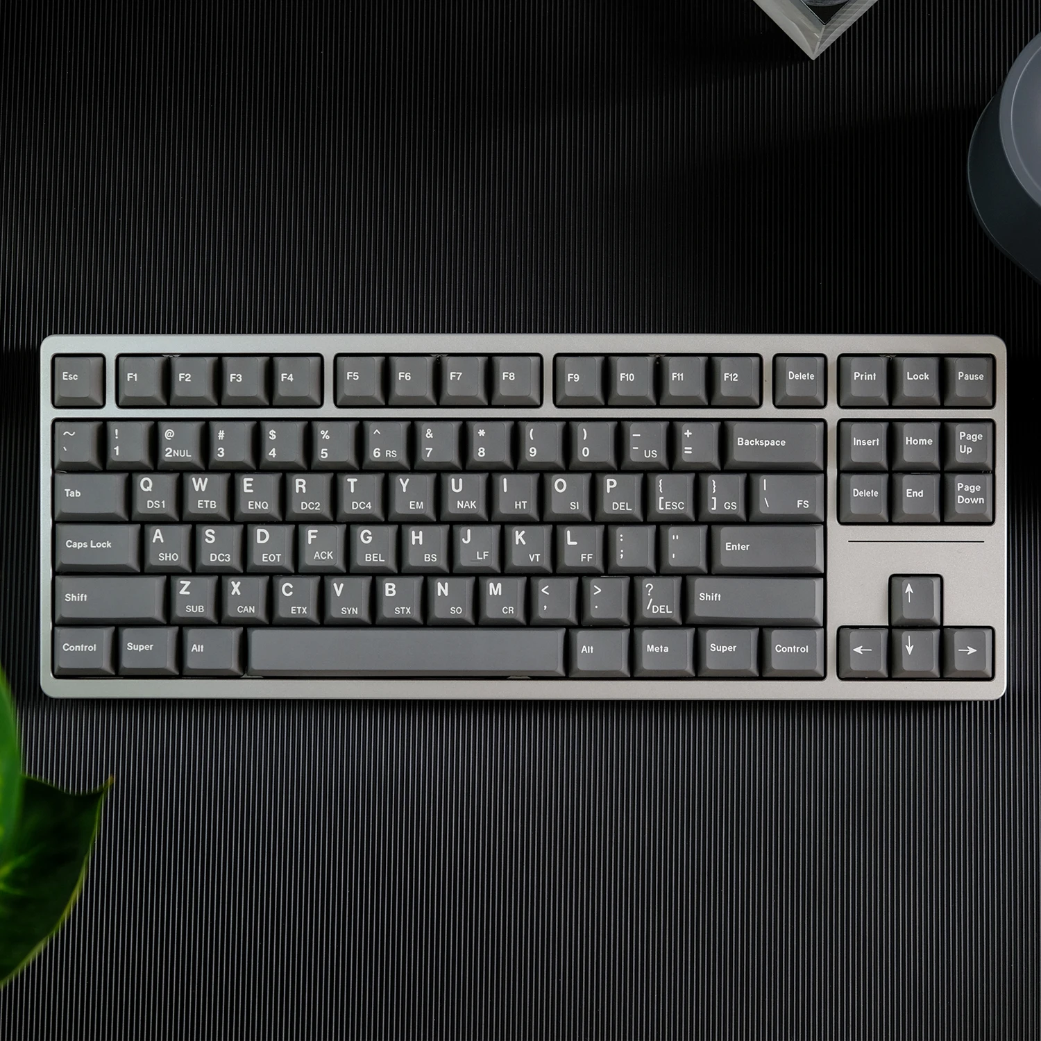 126 Keys GMK ASCII Keycaps Cherry Profile Dark Grey Keycap PBT Dye ...