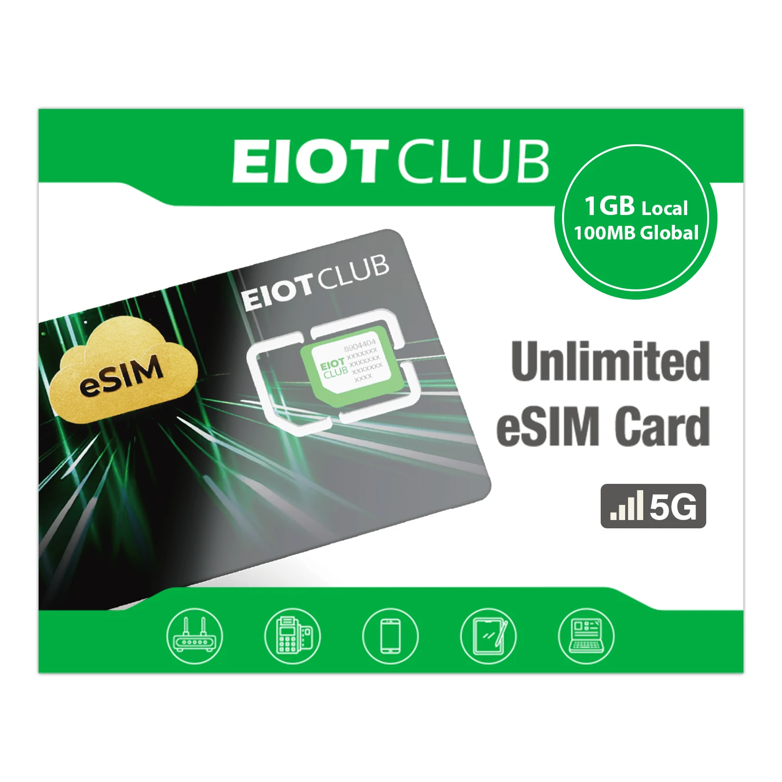 EIOTCLUB eSIM Card for Android & iOS – Unlimited eSIM Downloads, Ideal ...