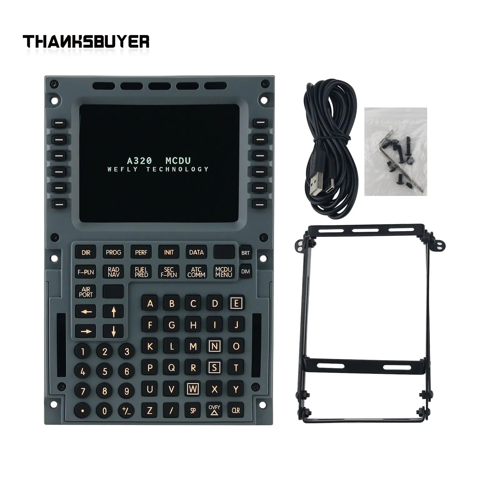 WEFLY-A320-MCDU-Simulator-with-A-Metal-Stand-for-Airbus-and-Flight ...