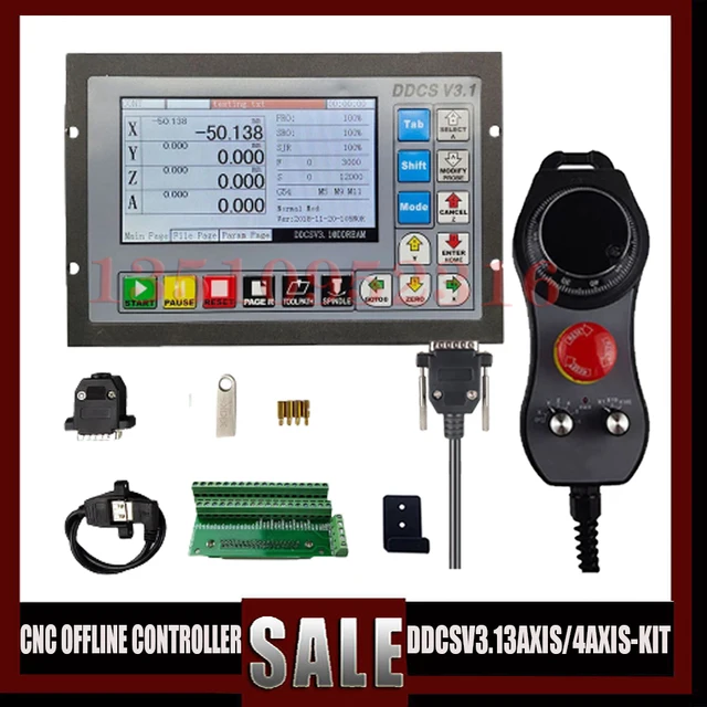 Ddcsv3.1 Cnc Offline Controller 3-axis/4-axis 500khz G Code Mach3 Usb ...