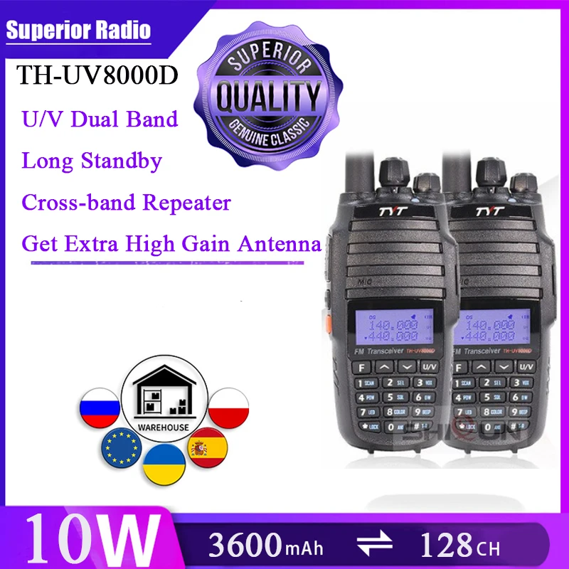TYT-TH-UV8000D-Walkie-Talkie-1PCS-2PCS-10-KM-Dual-Band-VHF-UHF-10W ...