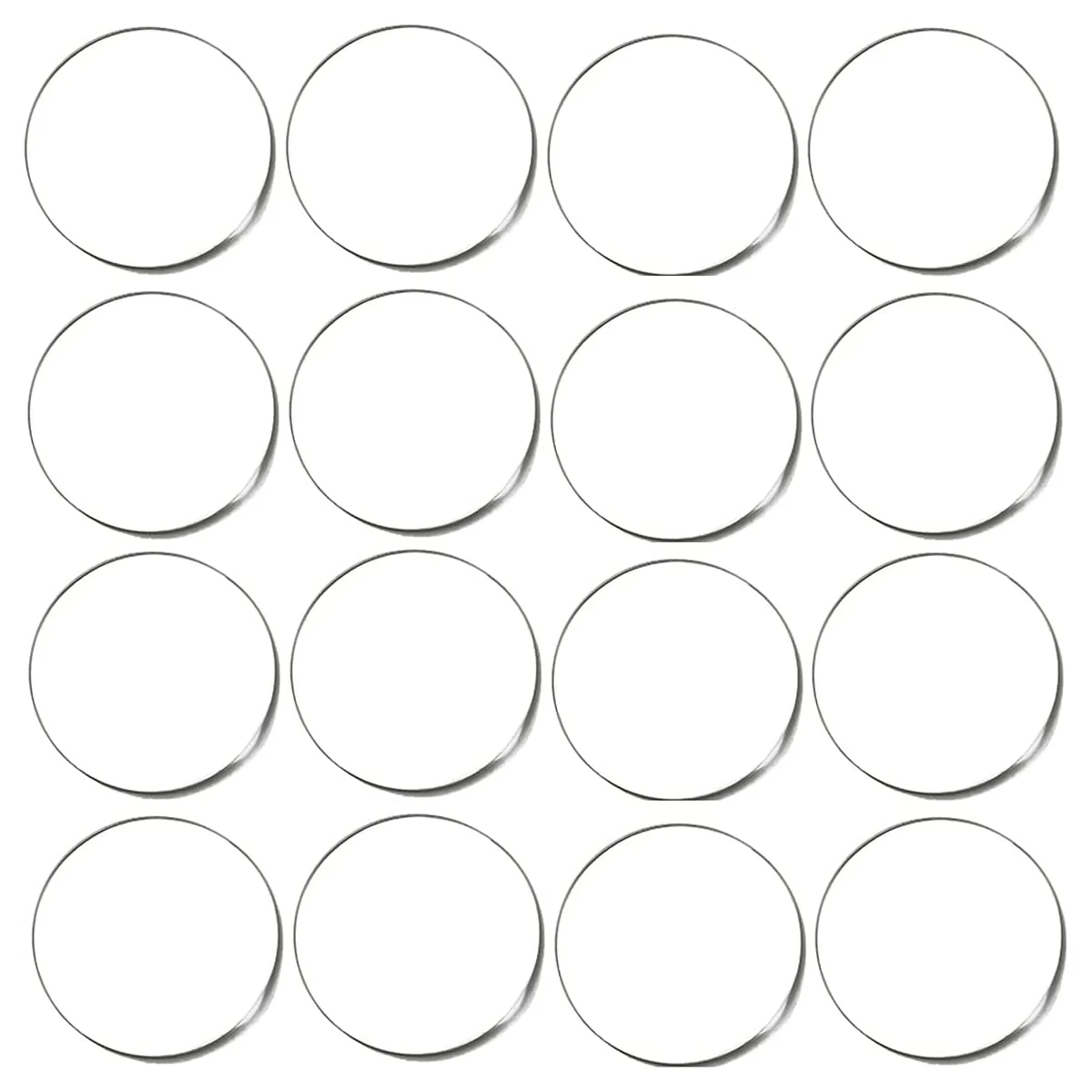 100/200PCS 1 Inch Acrylic Blanks Christmas Ornament Clear Acrylic Round ...