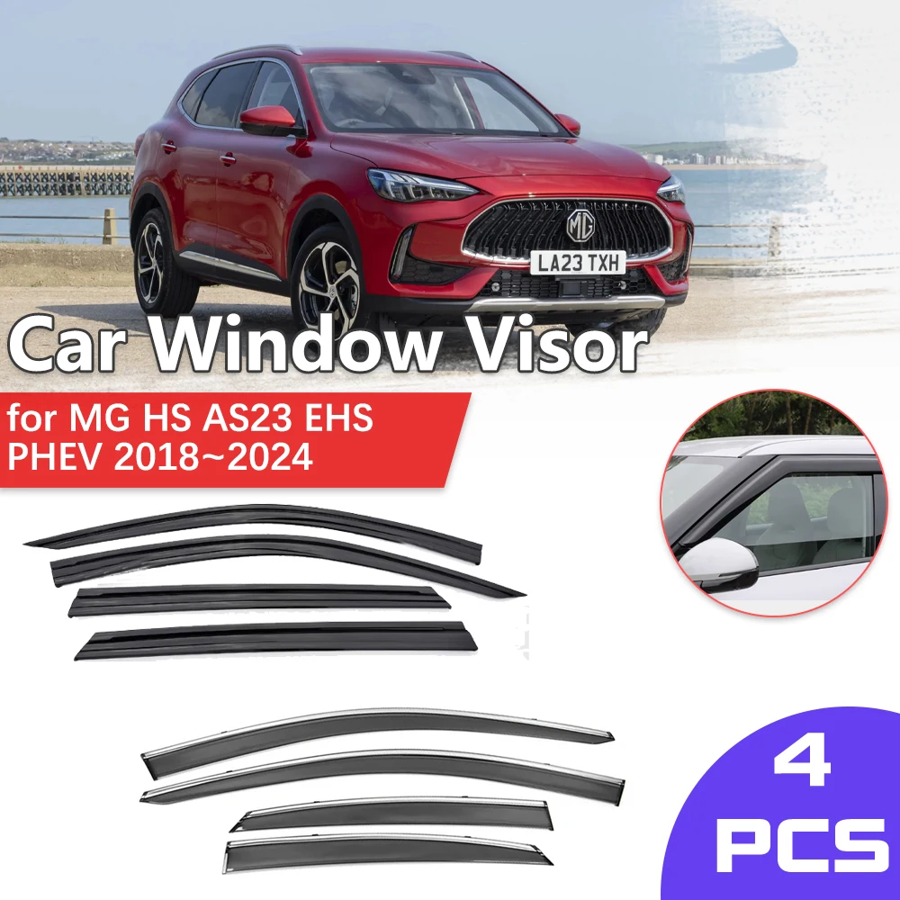 Car Window Visor Shelter for MG HS AS23 EHS PHEV 2018~2024 Rain Eyebrow ...