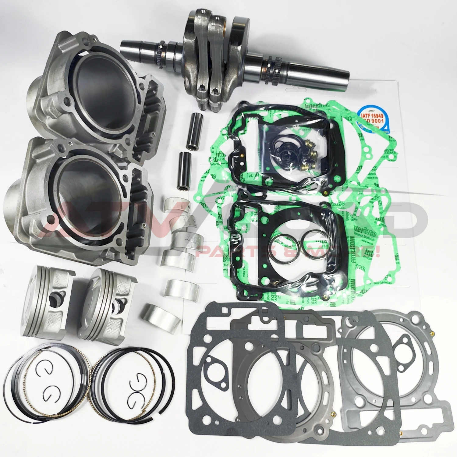 Crankshaft Cylinder Piston Gasket Kit for Can-am Bombardier Outlander ...