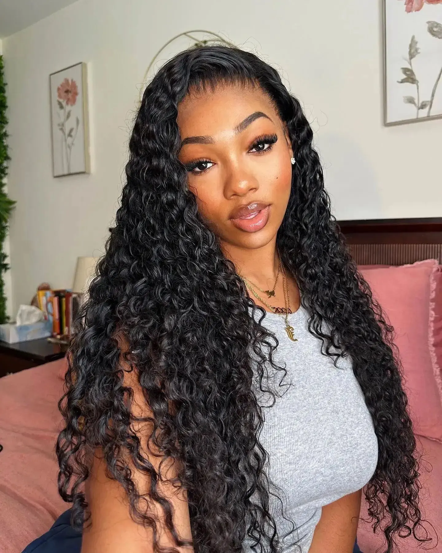 13x6 HD Lace Front Human Hair Wigs Water Wave - KissLove Hair