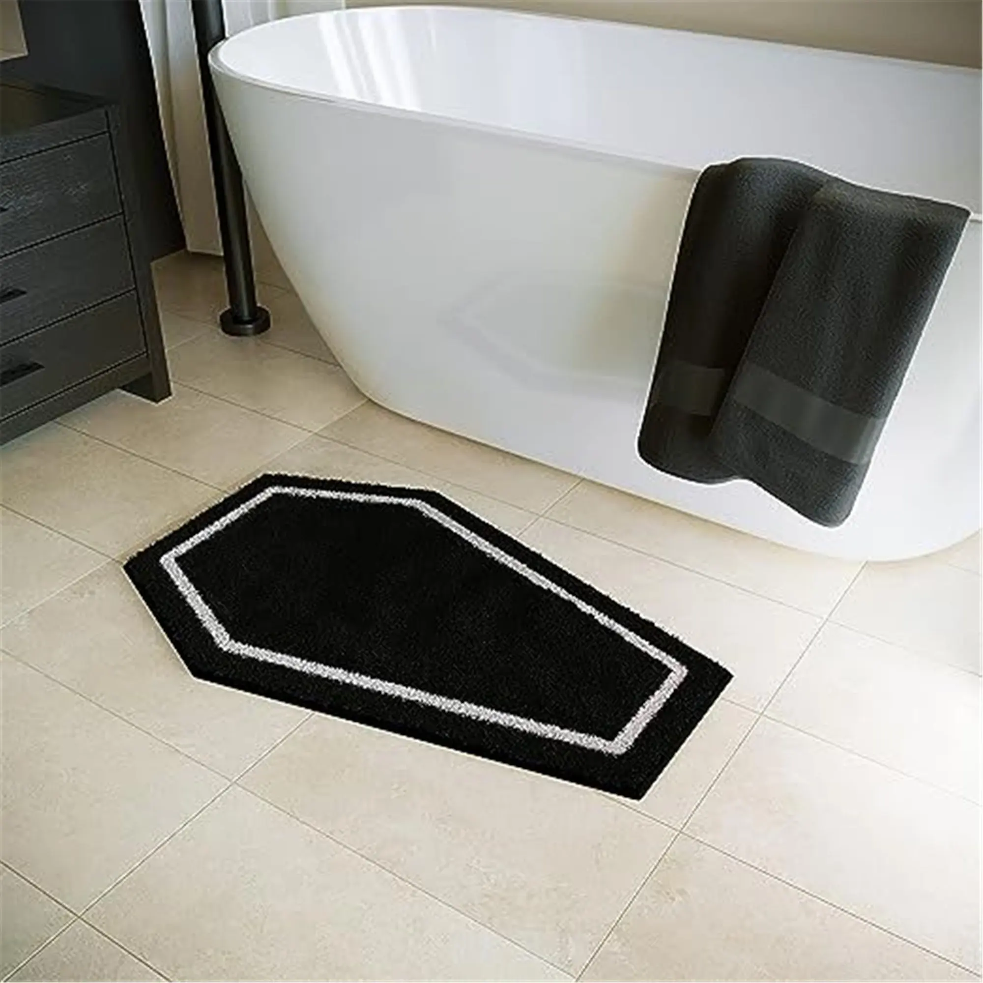 Halloween-Skull-Spider-Web-Coffin-Bath-Mat-Rug-Floor-Carpets-Living ...