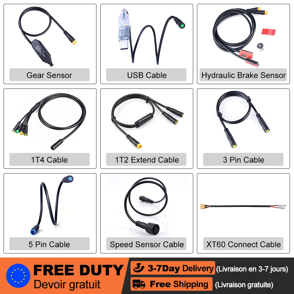 BAFANG-Extension-Cable-Mid-Drive-Motor-Brake-Gear-Shift-Speed-Sensor ...
