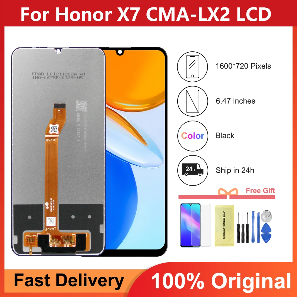 100-Test-6-74-Original-For-Honor-X7-LCD-Display-Touch-Screen-With-Frame ...