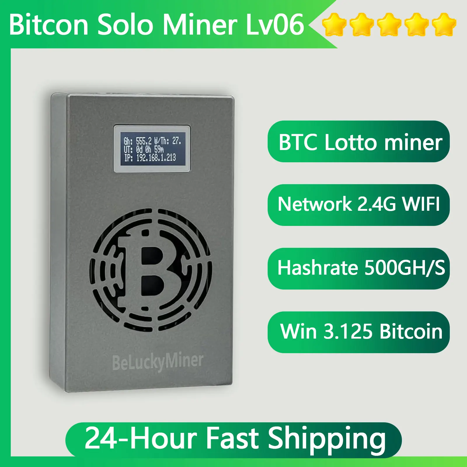 Lucky-miner-Lv06-SHA256-WIFI-BM1366-500GH-S-btc-miner-machine-btc-bch ...