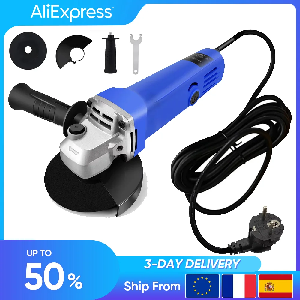 1000W-Electric-Angle-Grinder-220V-Corded-Grinding-Machine-Stepless ...