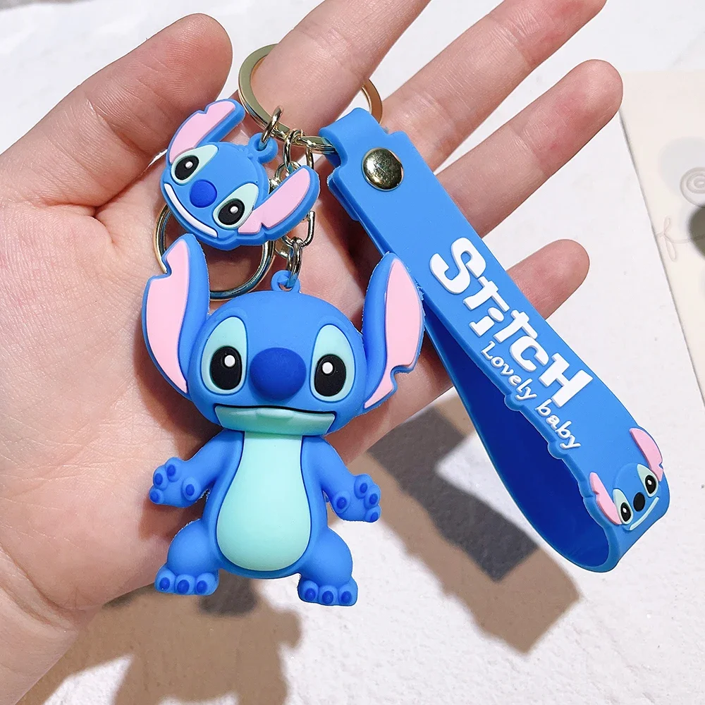 Lilo-Stitch-juguetes-Keychian-Anime-Stitch-colgante-llavero-dulce-Rosa ...