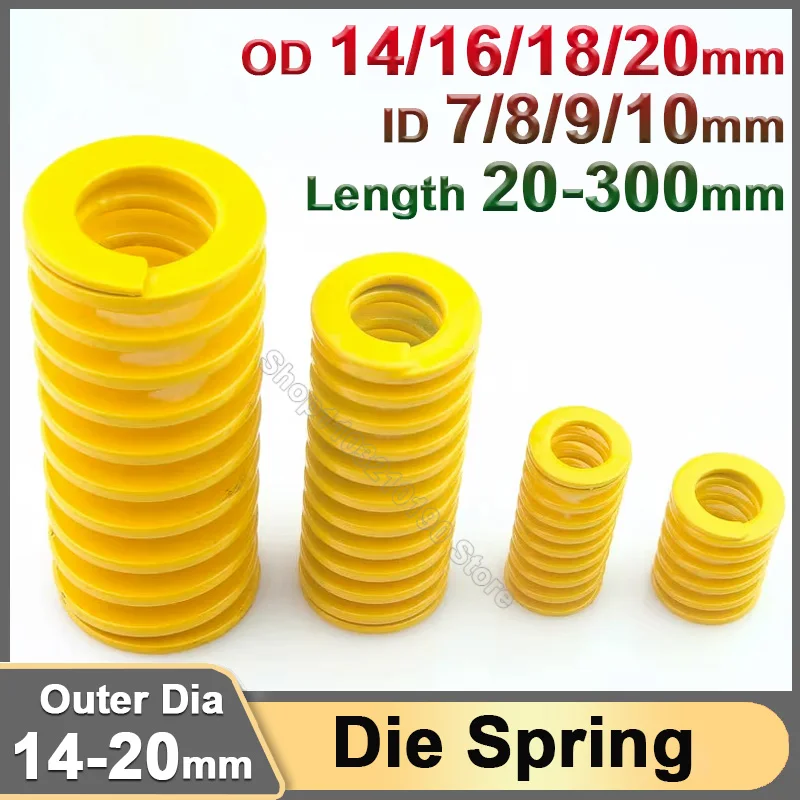 Die-Mold-Springs-Yellow-Small-Extra-Light-Load-Spiral-Stamping ...