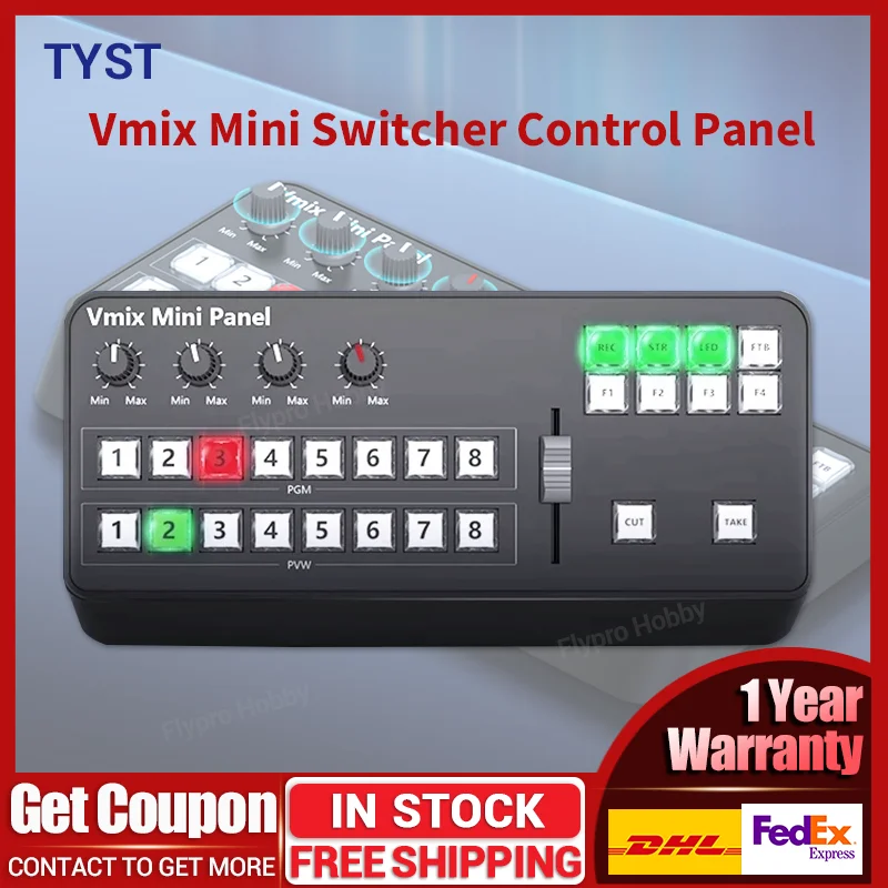 Tyst Vmix Mini Switcher Control Panel Midi2.0 Video Recording Switchboard For Vmix Obs Tv ...