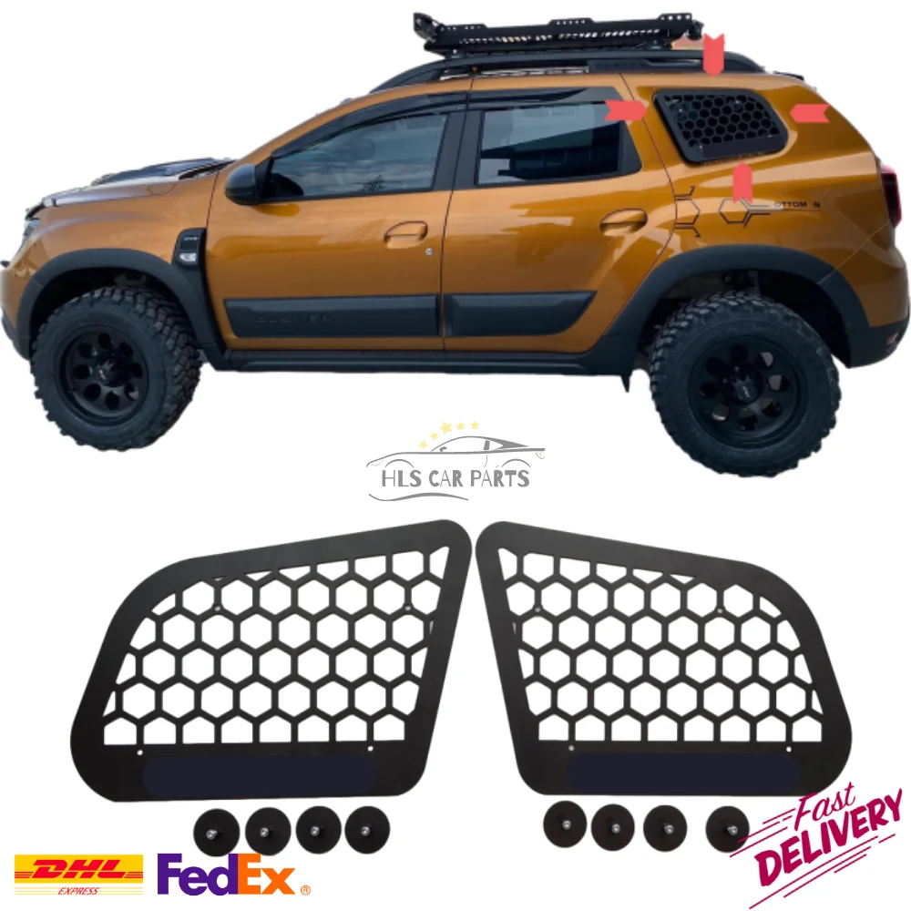 Dacia Duster Renault Side Vent Window Protector 2 Pieces 2010-2018 ...
