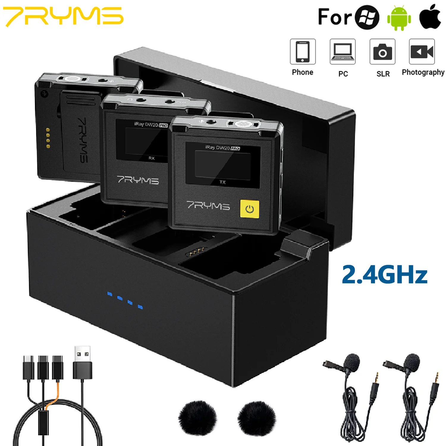 Wireless Microphone Streaming | Youtube Lavalier Microphone | Lavalier Mic Youtube - Microphones ...