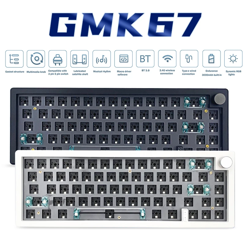 GMK67 Mechanical Keyboard Wireless RGB Hot Swappable Customized ...