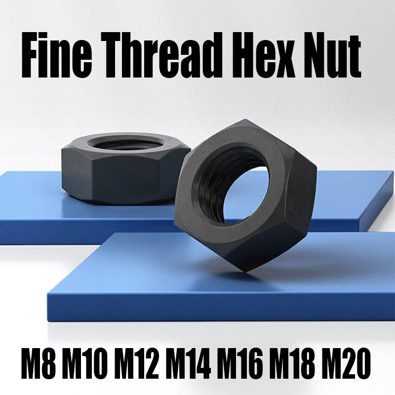1-2PCS-Black-Fine-Thread-Hex-Nut-M8-M10-M12-M14-M16-M18-M20-Pitch-1.jpg